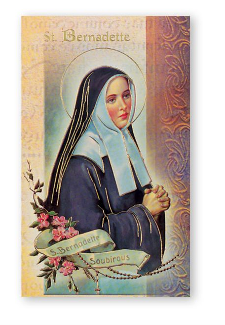 St. Bernadette Biography Prayer Card | Sacred Heart Gifts & Apparel
